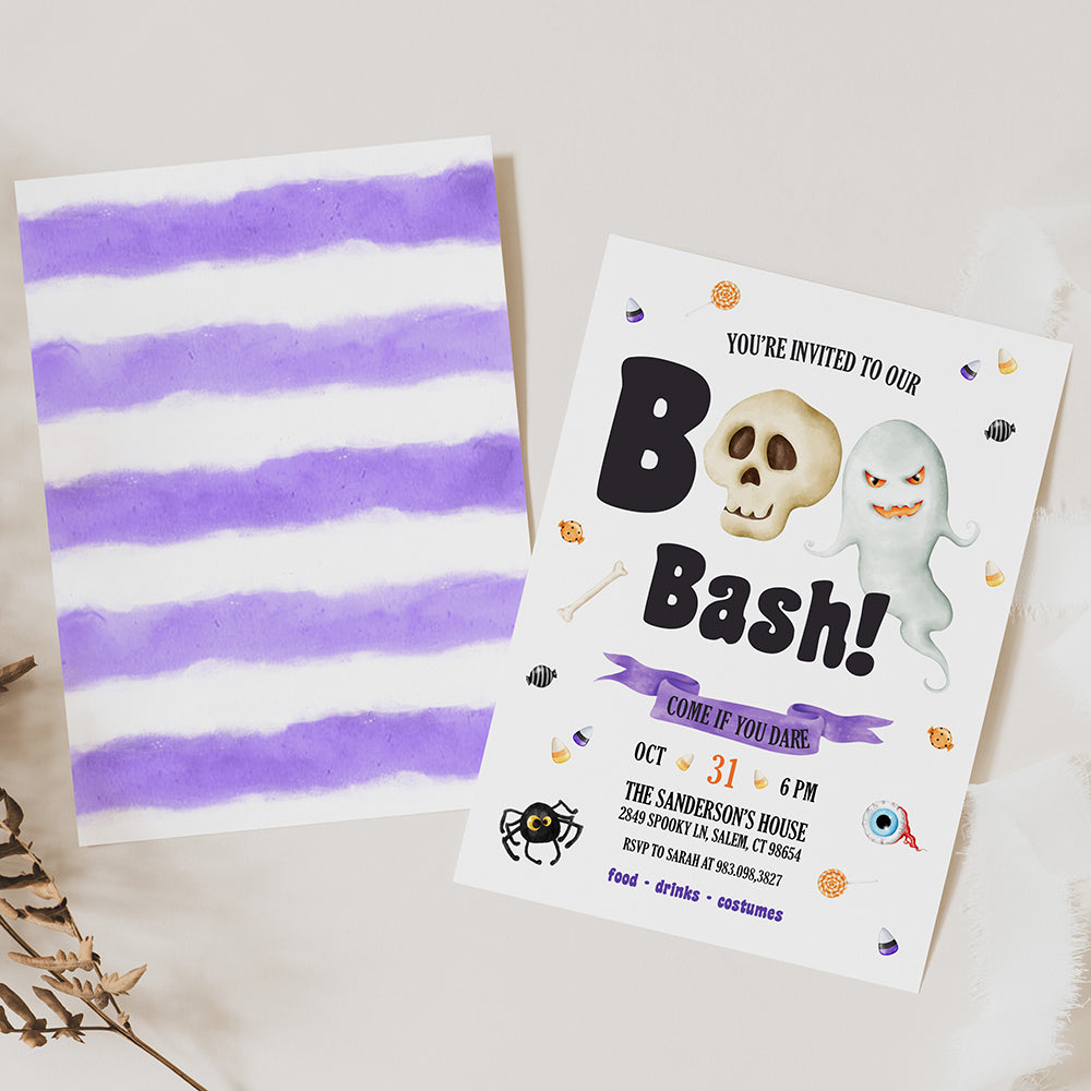 Boo Bash Halloween Party Invitation – The Painted Barn Studio