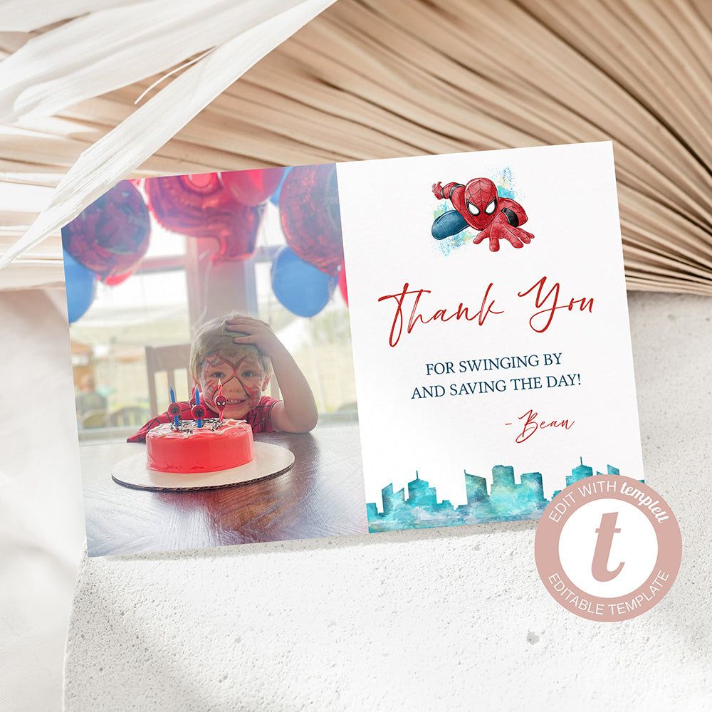 Superman Birthday Thank You Card – The Painted Barn Studio