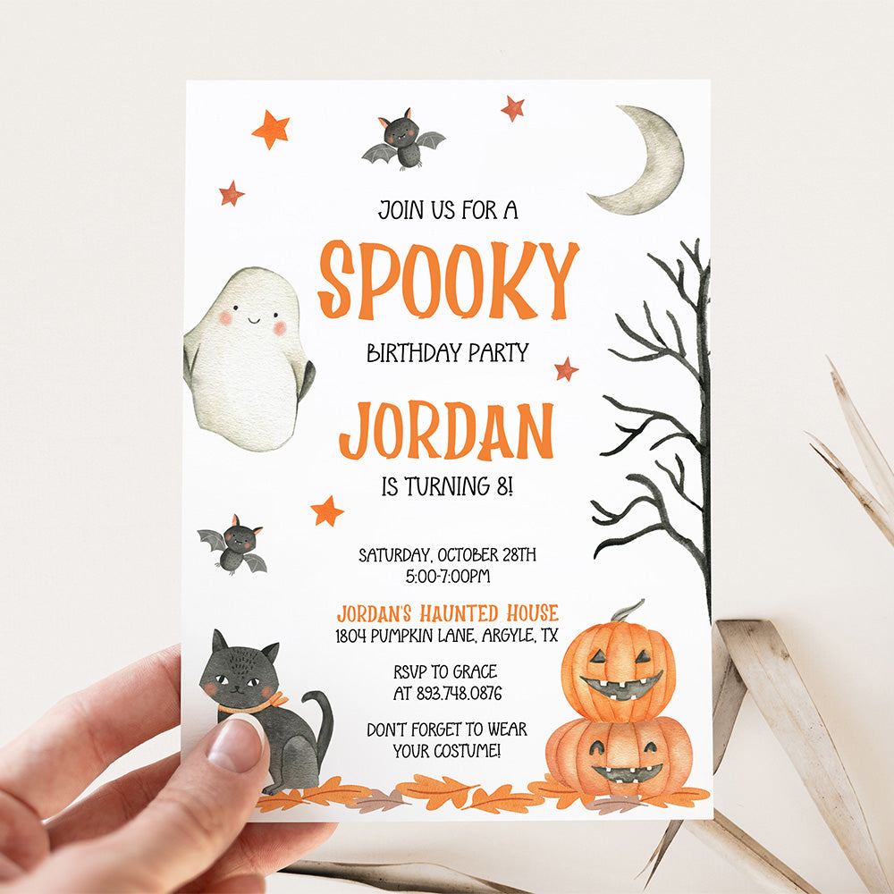 Spooky Birthday Party Invitation – The Painted Barn Studio